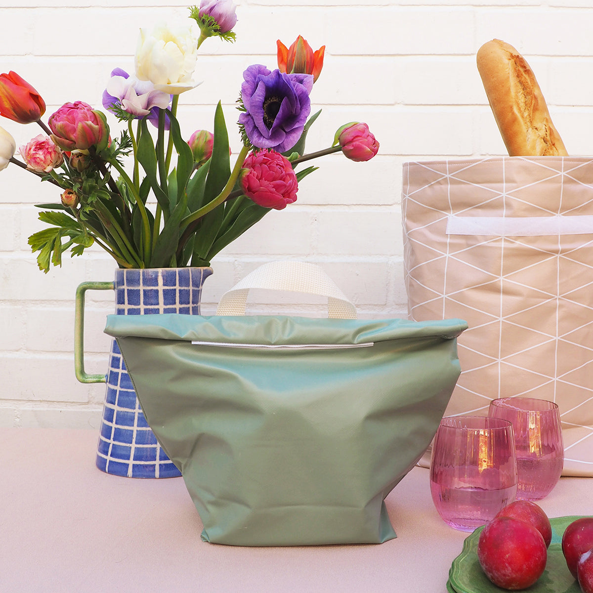 Roll Top Lunch Bag Sewing Pattern PDF – Gathered