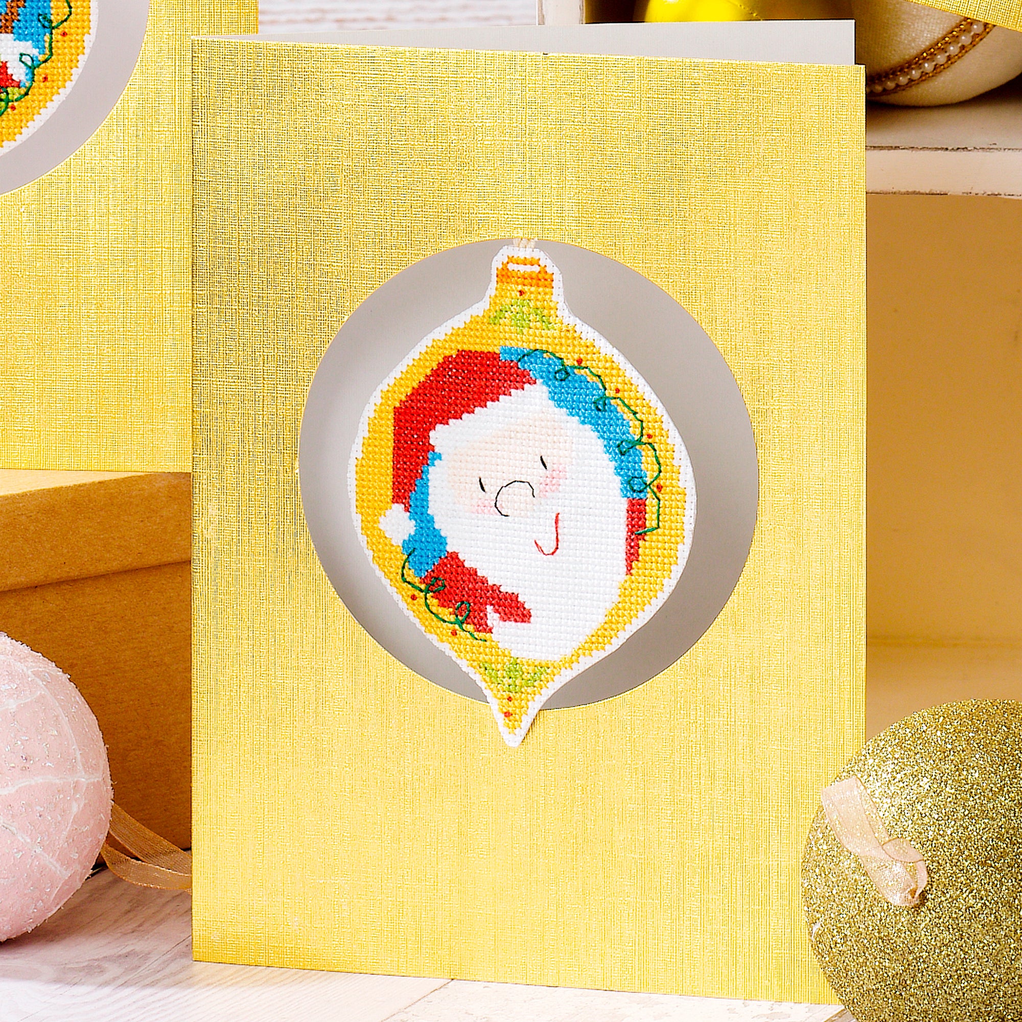Bauble Decoration Cross Stitch Cards PDF Patterns – Gathered