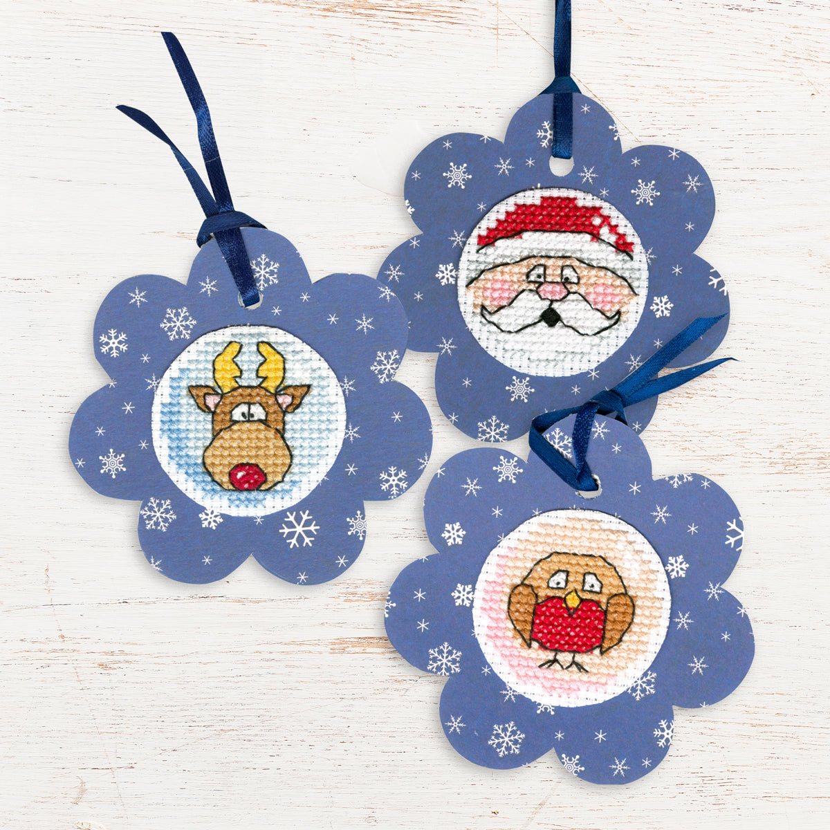 Mini Bauble Tags Cross Stitch PDF Pattern – Gathered