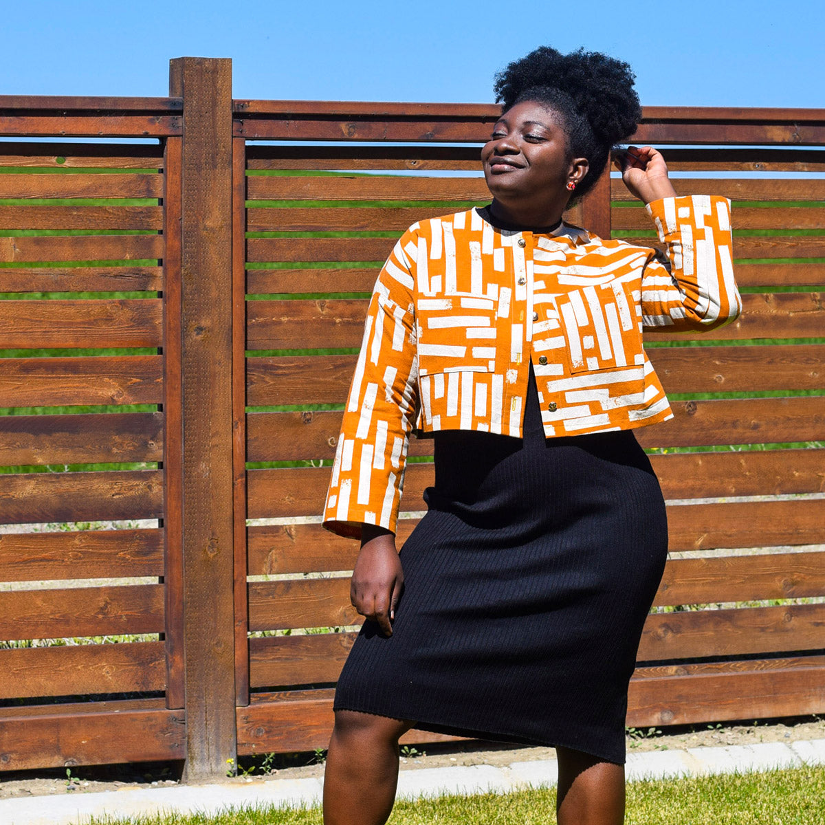 Cropped Jacket Sewing Pattern PDF – Gathered