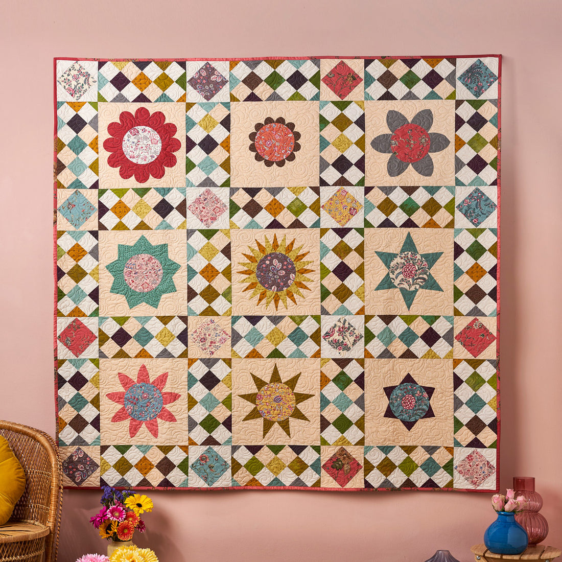 Dutch Circles Sampler Quilt Pattern PDF – Gathered