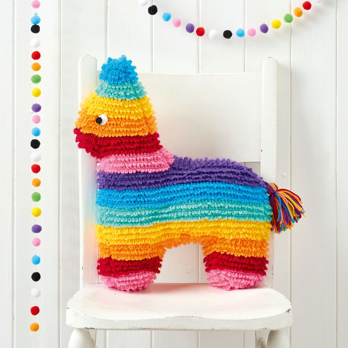Piñata Cushion Crochet Pattern PDF – Gathered