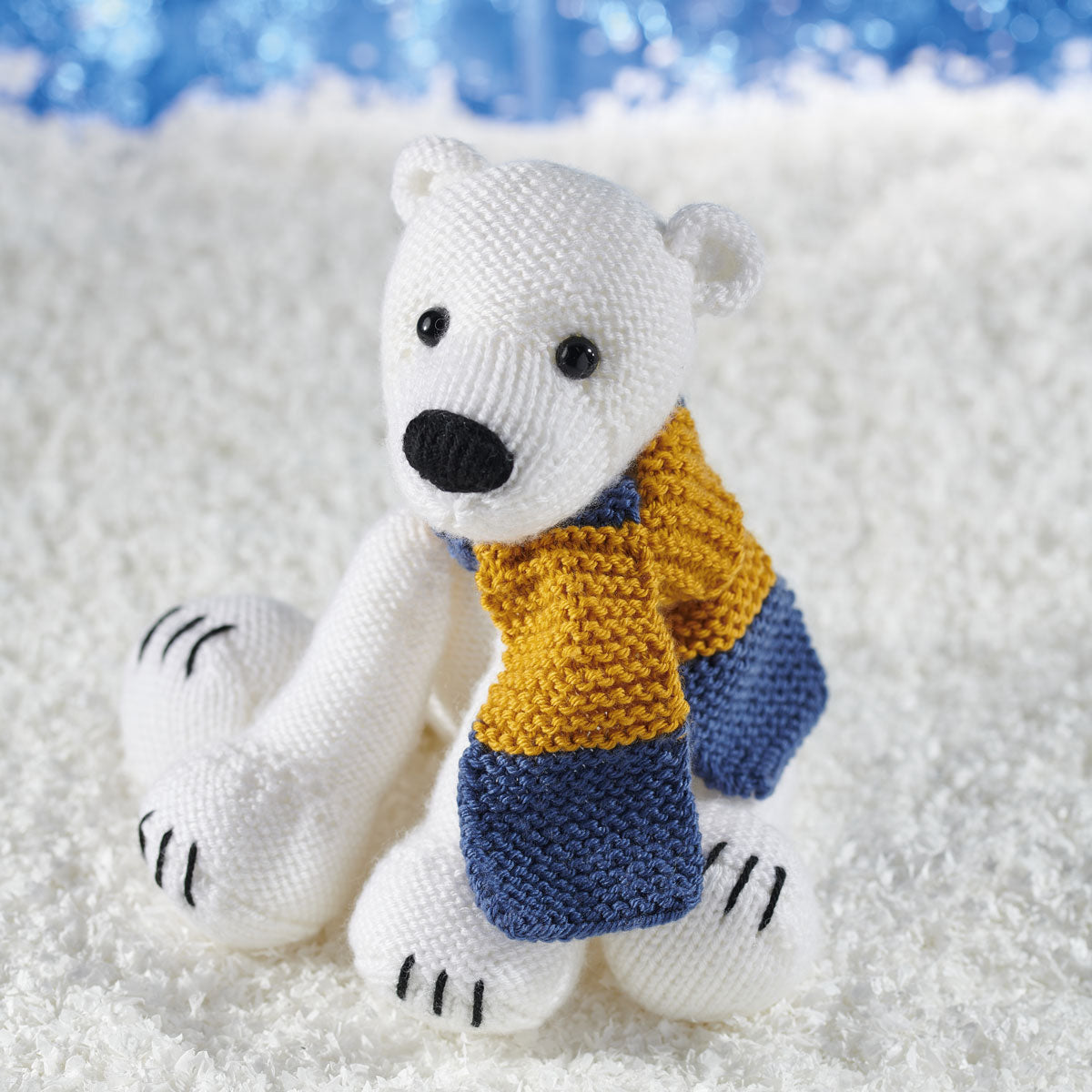 Polar Bear Toy Knitting Pattern PDF – Gathered