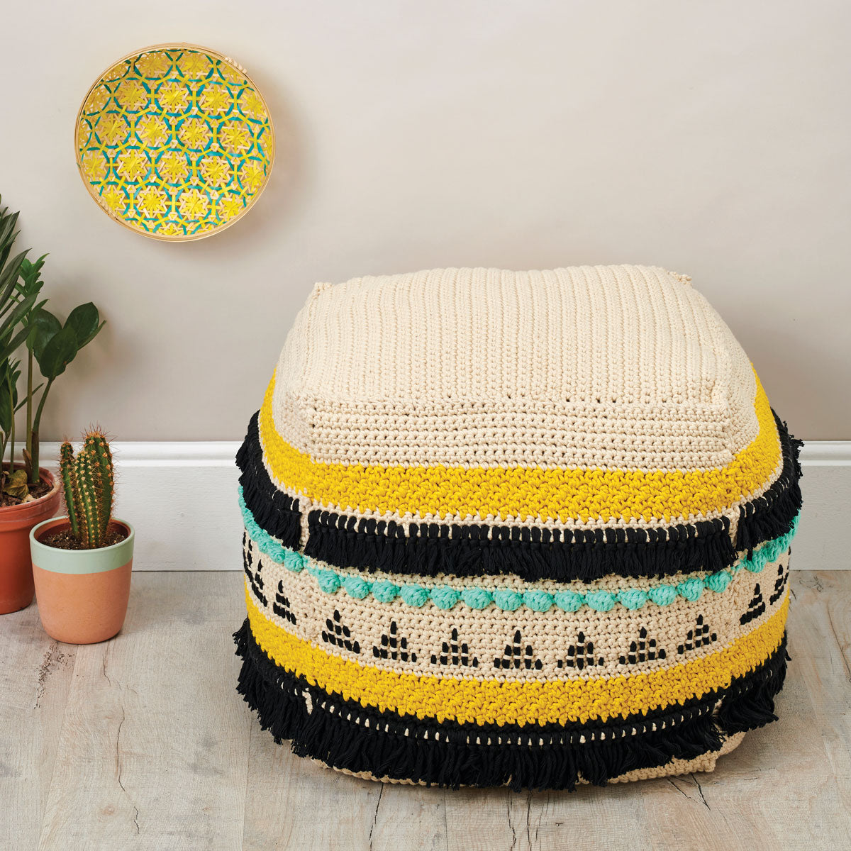 Pouffe Crochet Pattern PDF – Gathered