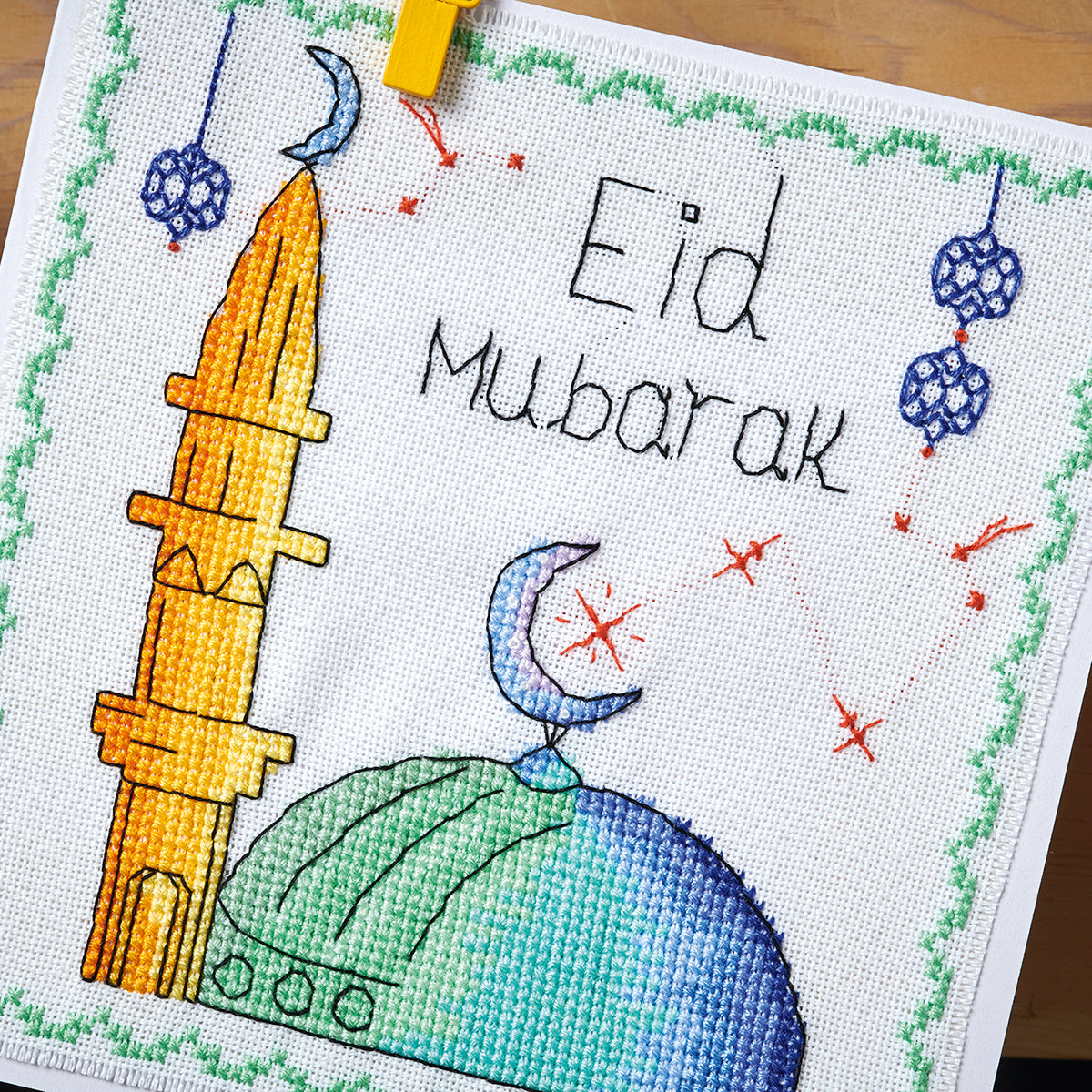 Ramadan Eid Cards Cross Stitch Patterns PDF – Gathered