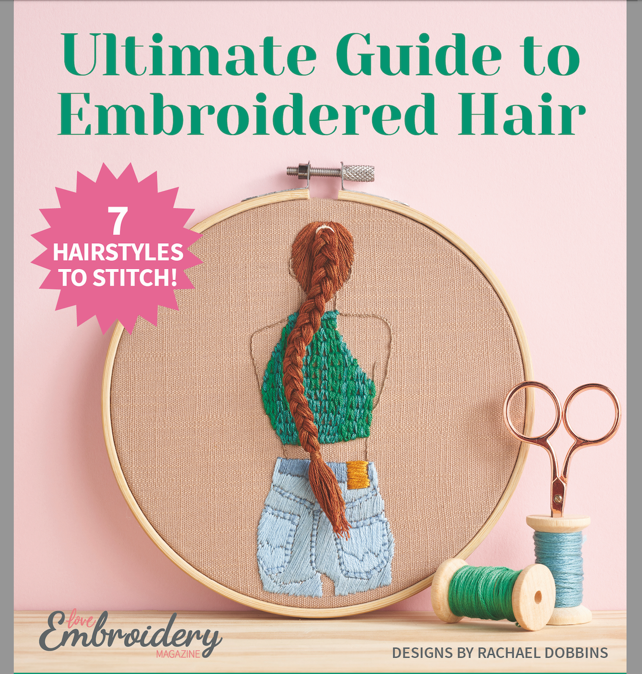 3D Embroidered Hair Pattern & ebook Bundle PDF – Gathered