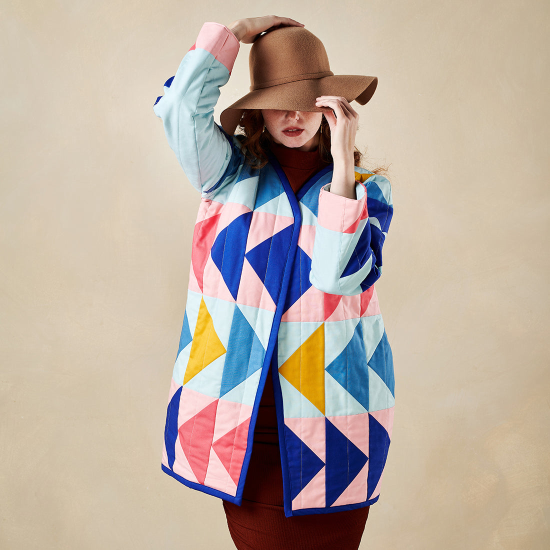 Technicolour Dreamcoat Quilted Jacket Pattern PDF – Gathered