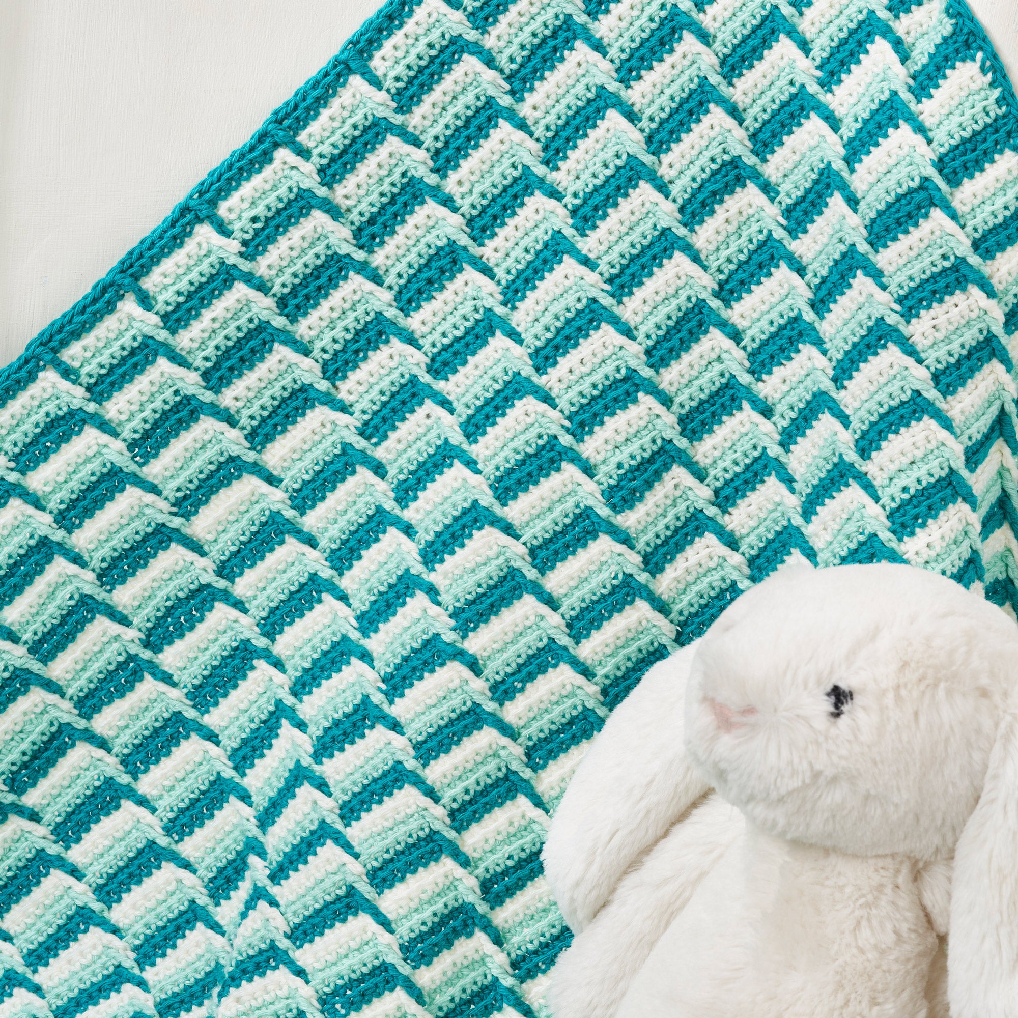 Twisted Stripe Crochet Baby Blanket Pattern PDF – Gathered