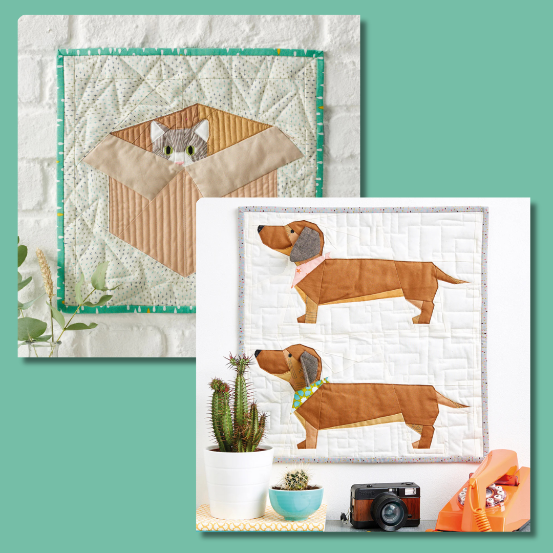 Cat & Dog FPP Quilt Pattern PDF Bundle – Gathered