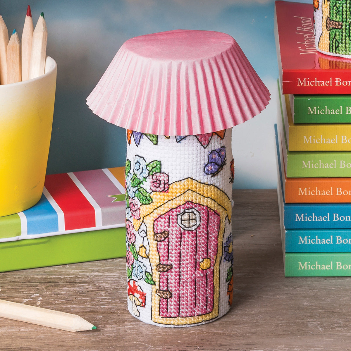 3D Fairy Houses Cross Stitch PDF Patterns – Gathered